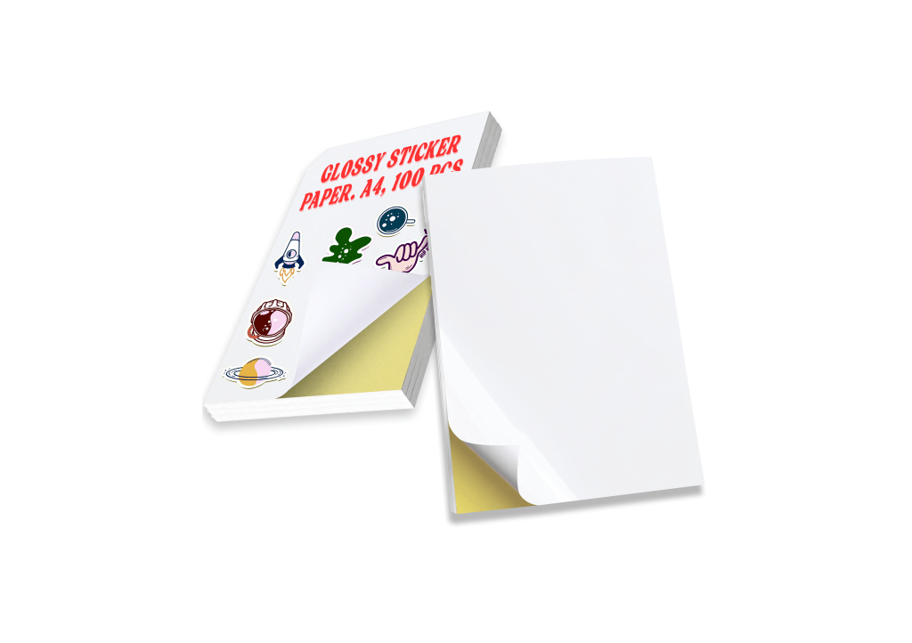 A4 Sticker Paper - 100 Sheets (Glossy) - HYFY